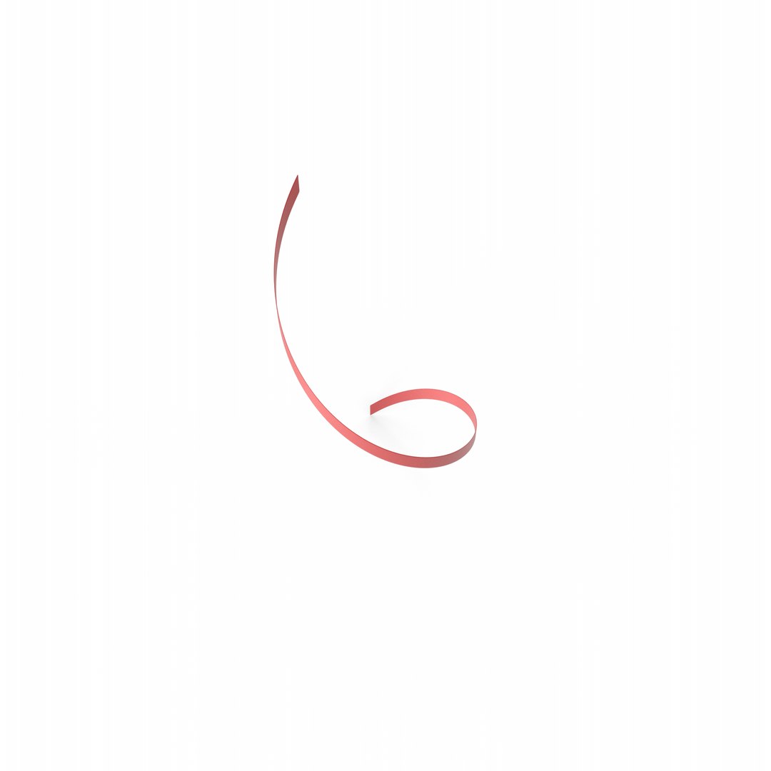 3D Curly Ribbon Model - TurboSquid 2145155