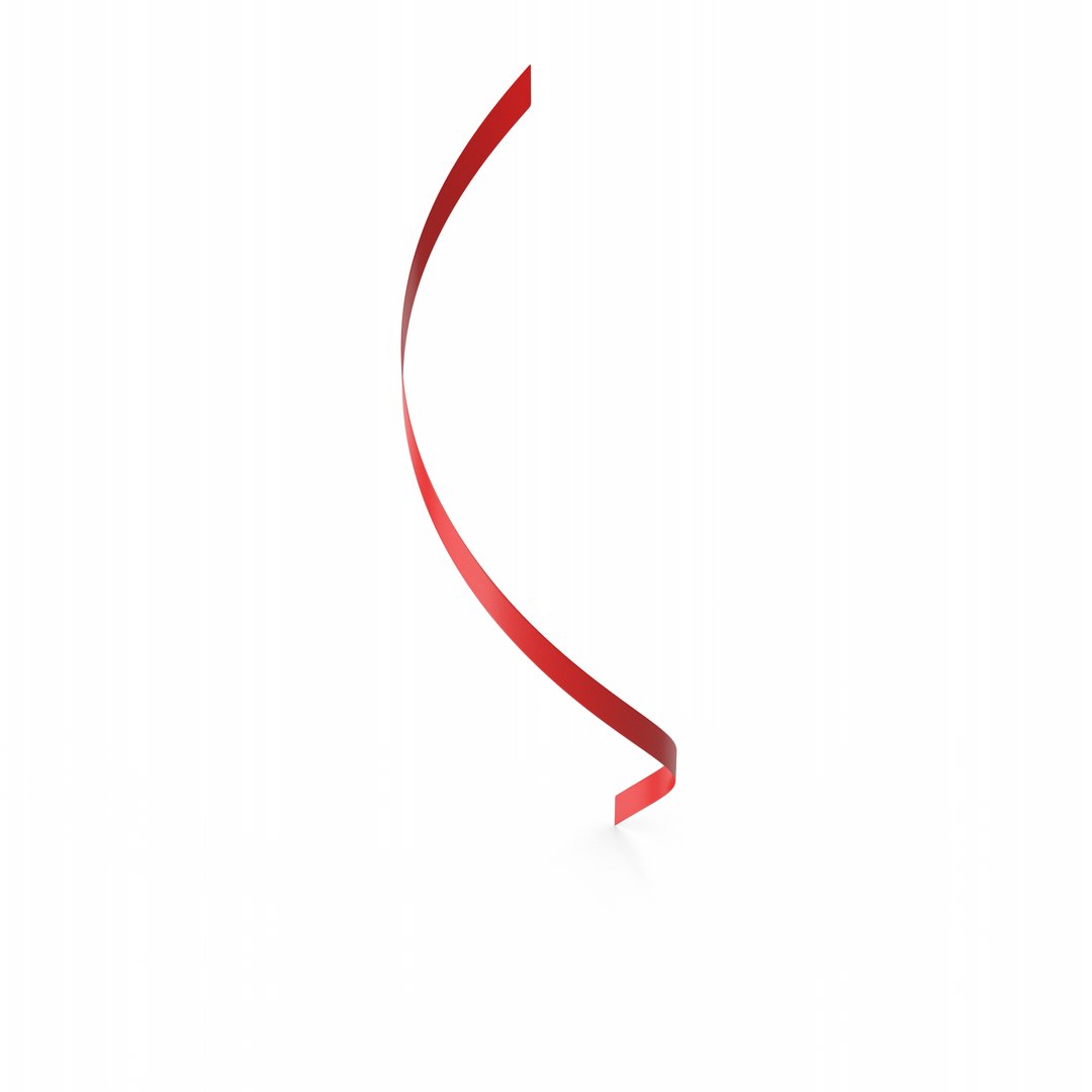 3D Curly Ribbon Model - TurboSquid 2145155