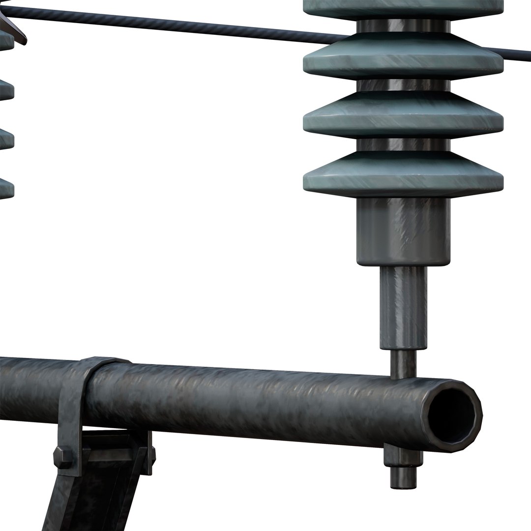 Wood Power Line Pole 3D - TurboSquid 1944334