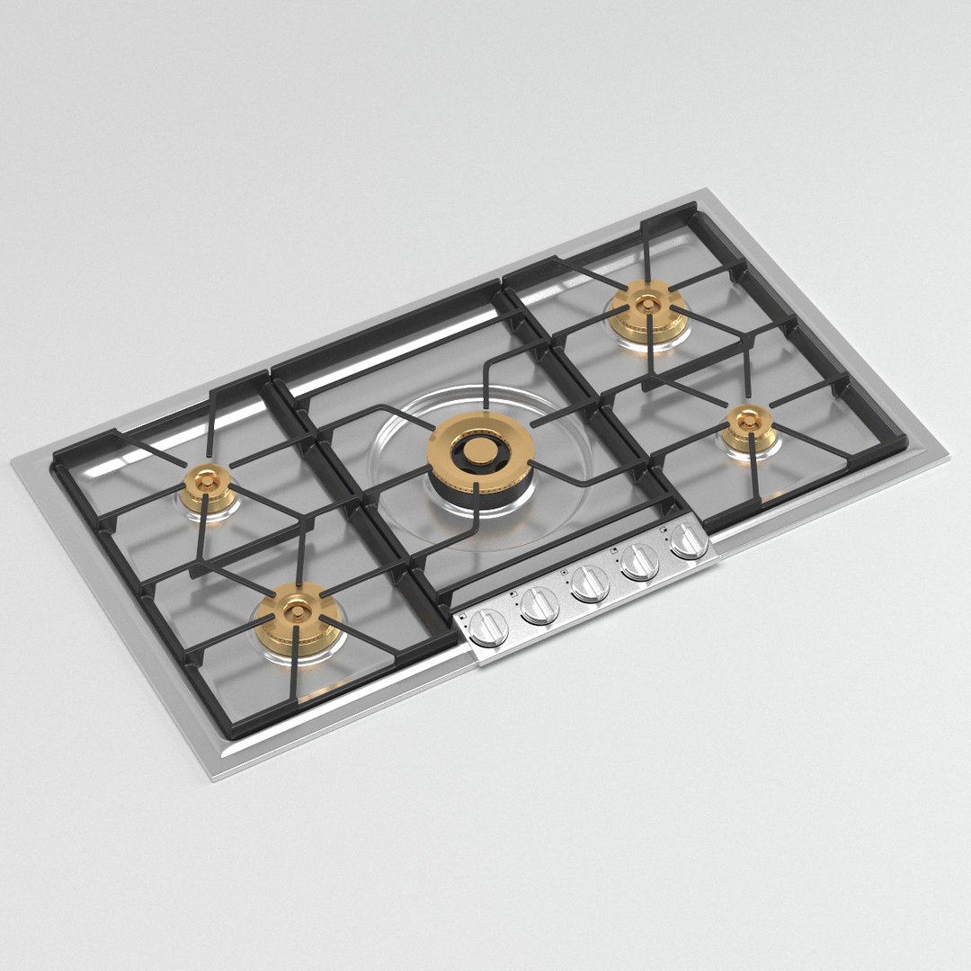 Gas cooker 03 3D model - TurboSquid 1499212