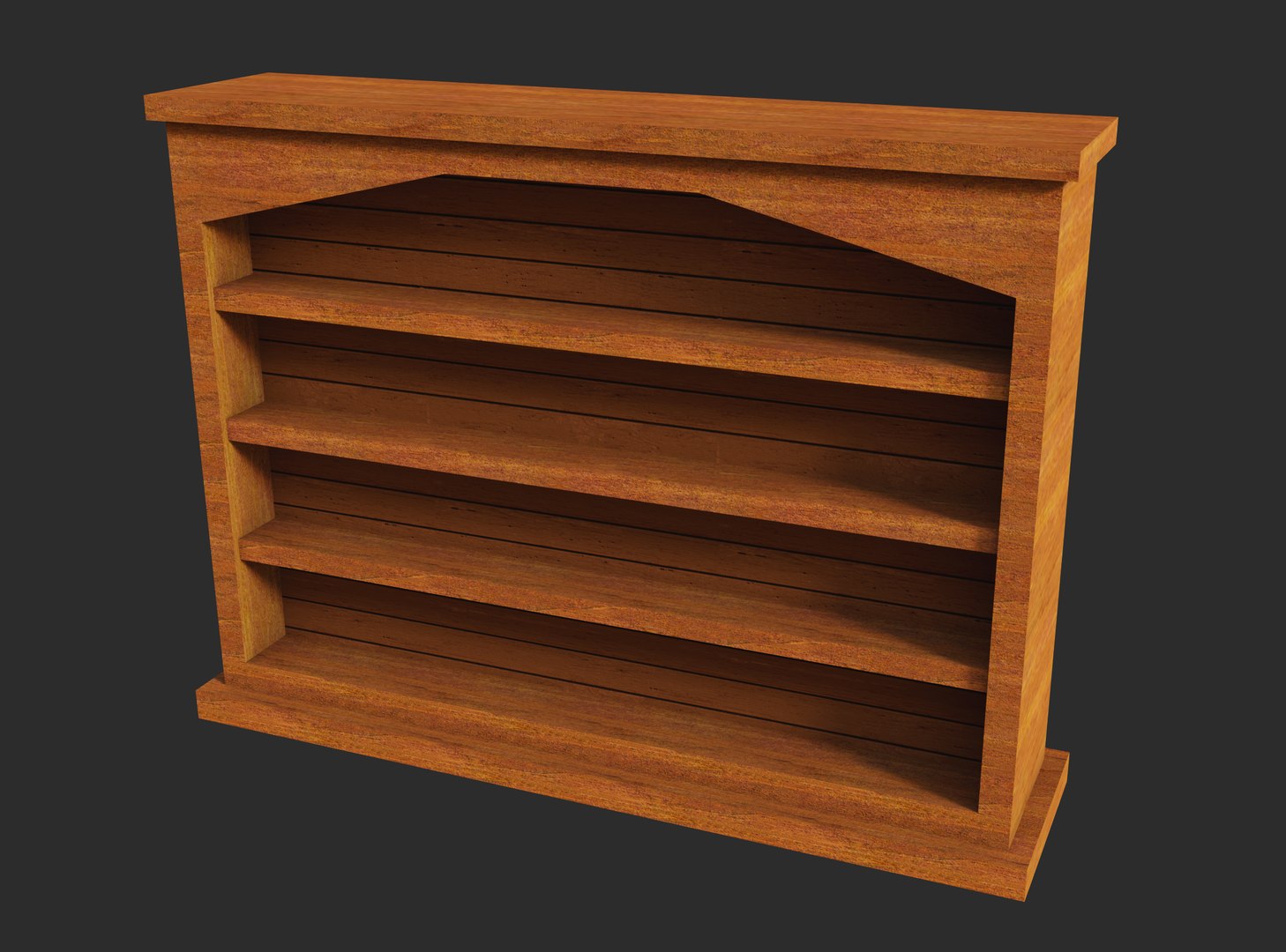 Free 3D Classic Wood Book Shelf Model - TurboSquid 2421311