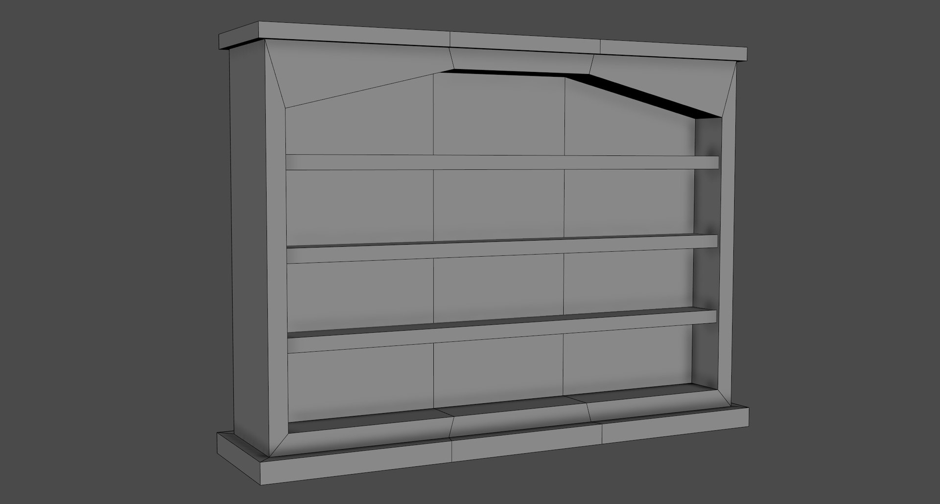Free 3D Classic Wood Book Shelf Model - TurboSquid 2421311