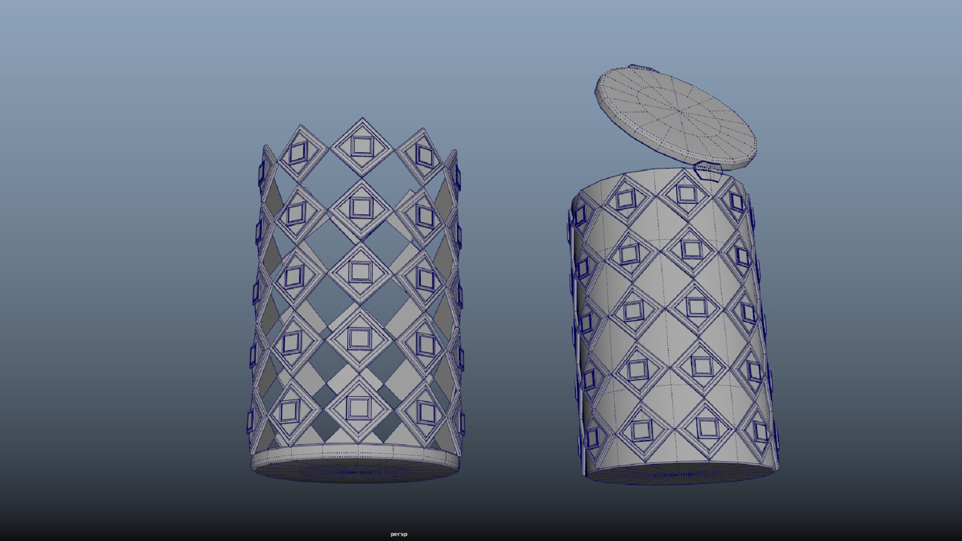 Bin Low-poly 3D Model Low-poly 3D Model Model - TurboSquid 1822292