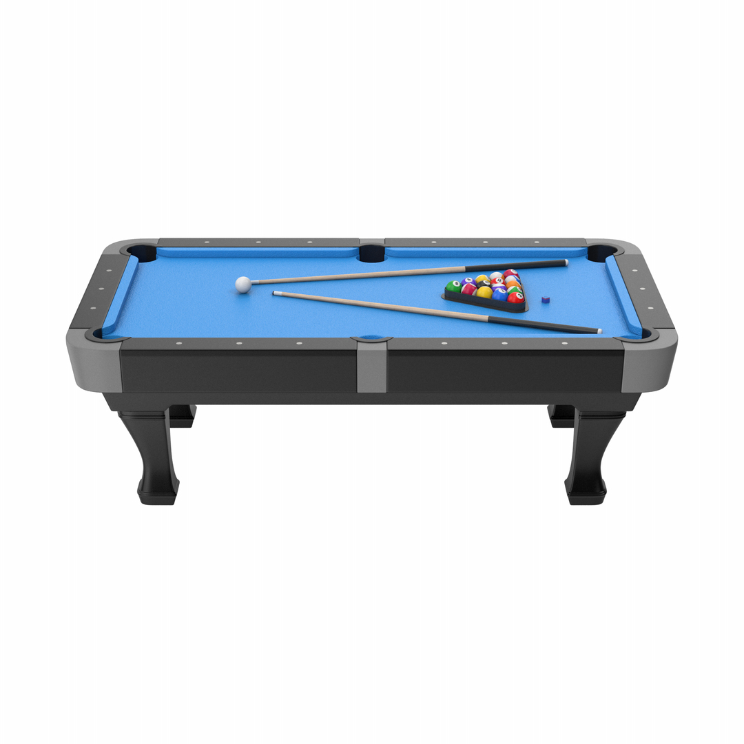 3D Blue Pool Table Set Model - TurboSquid 2188402