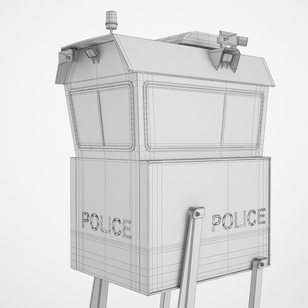 3d max police tower