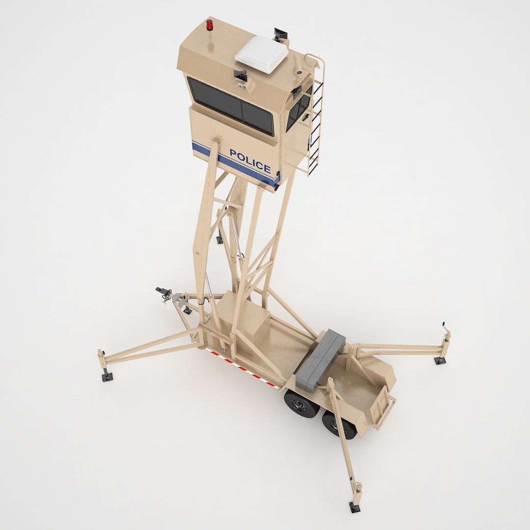 3d max police tower