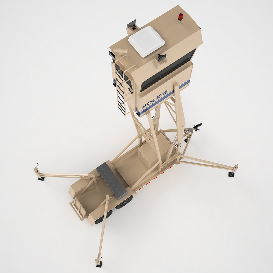 3d max police tower