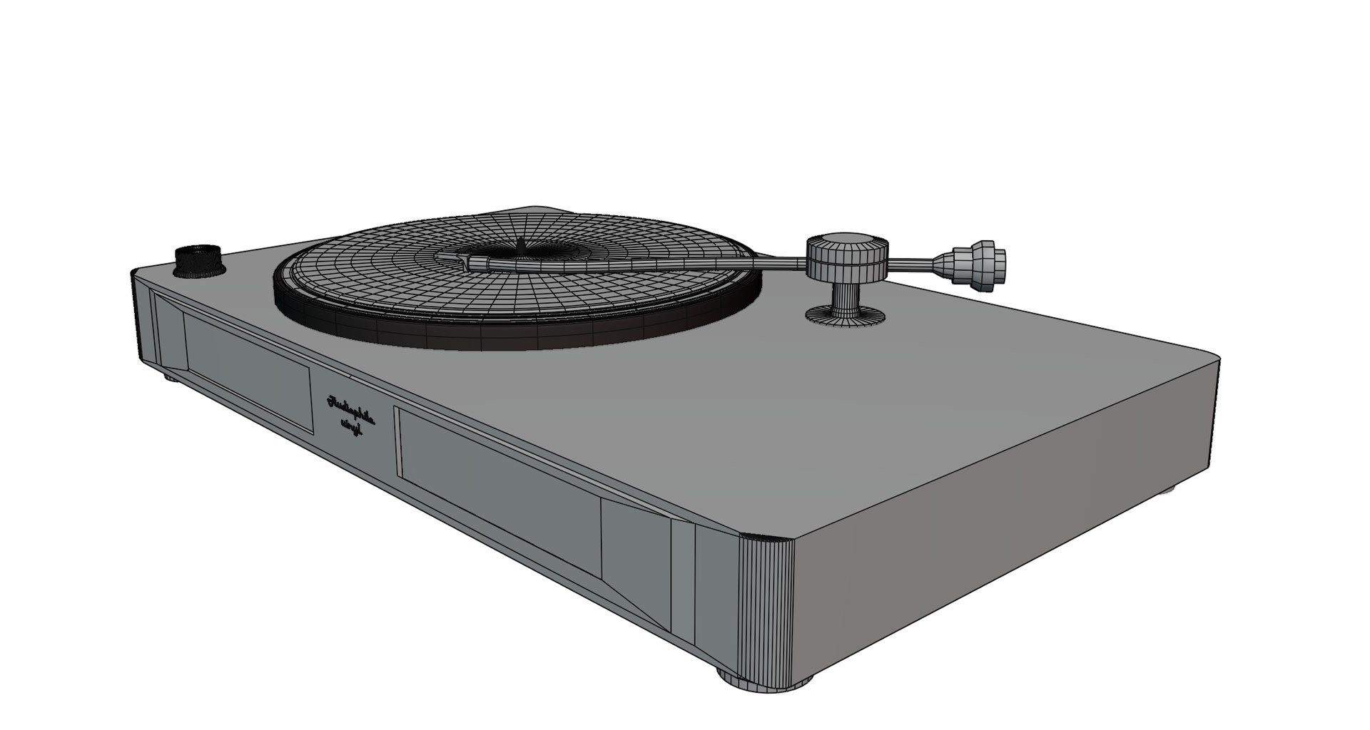 Vintage Turntable Vinyl Record Player 3D Model - TurboSquid 2218700