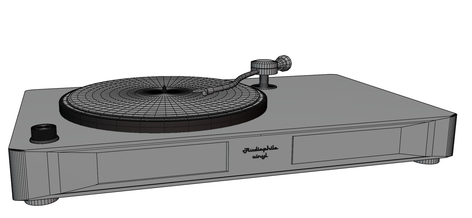 Vintage Turntable Vinyl Record Player 3D Model - TurboSquid 2218700