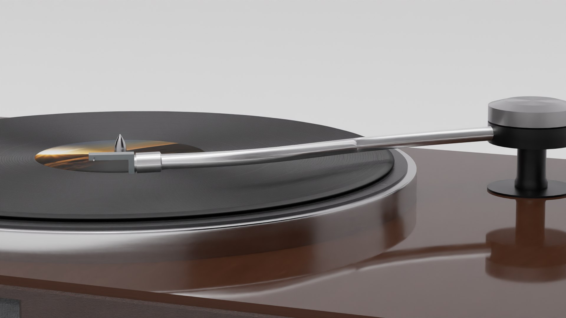 Vintage Turntable Vinyl Record Player 3D Model - TurboSquid 2218700