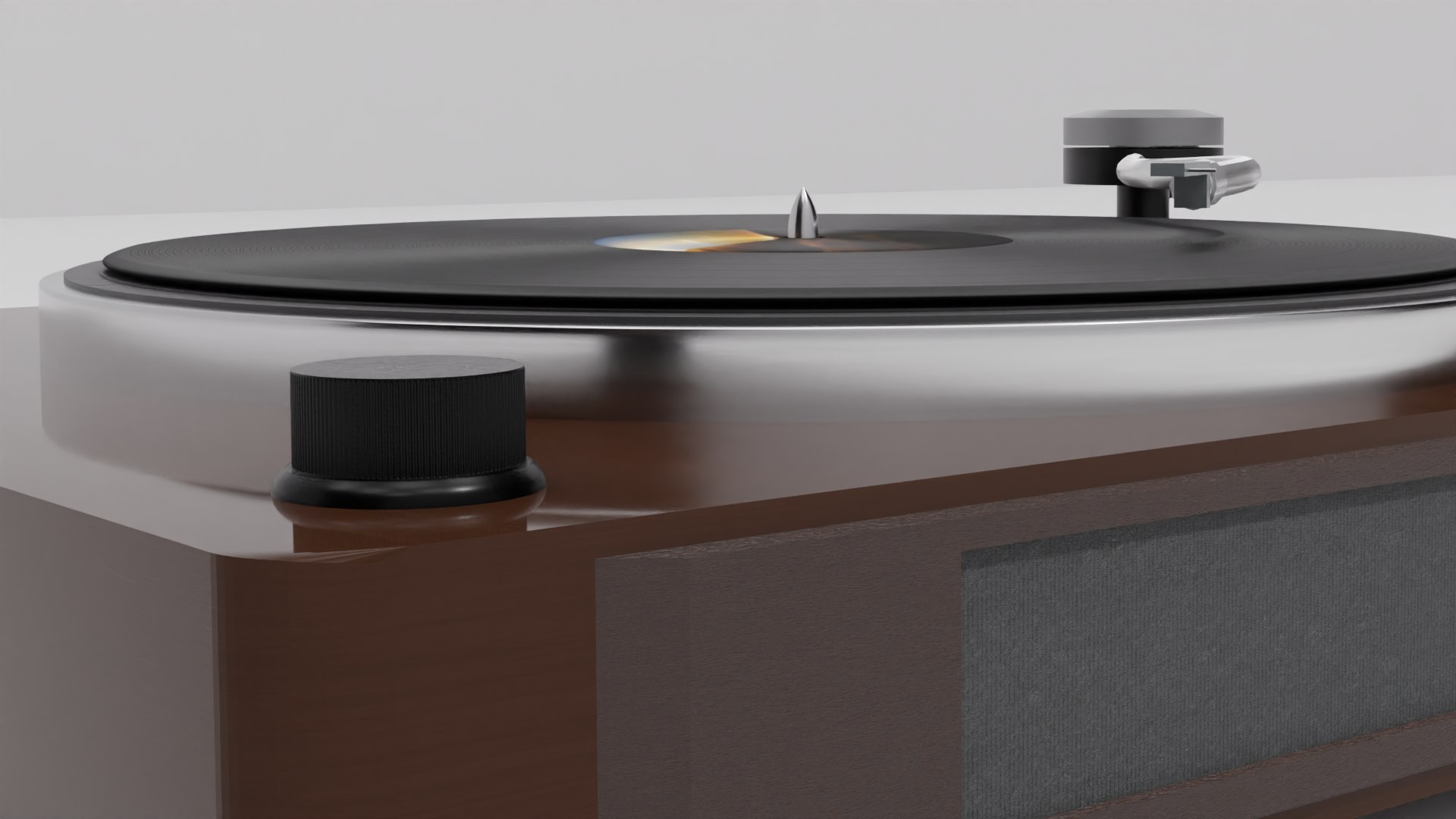 Vintage Turntable Vinyl Record Player 3D Model - TurboSquid 2218700