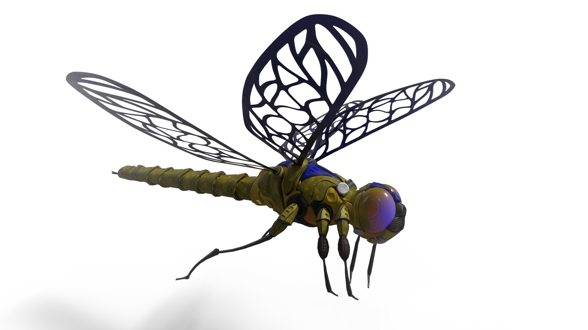 Cyber Dragonfly Robot 3D Model - TurboSquid 2049752