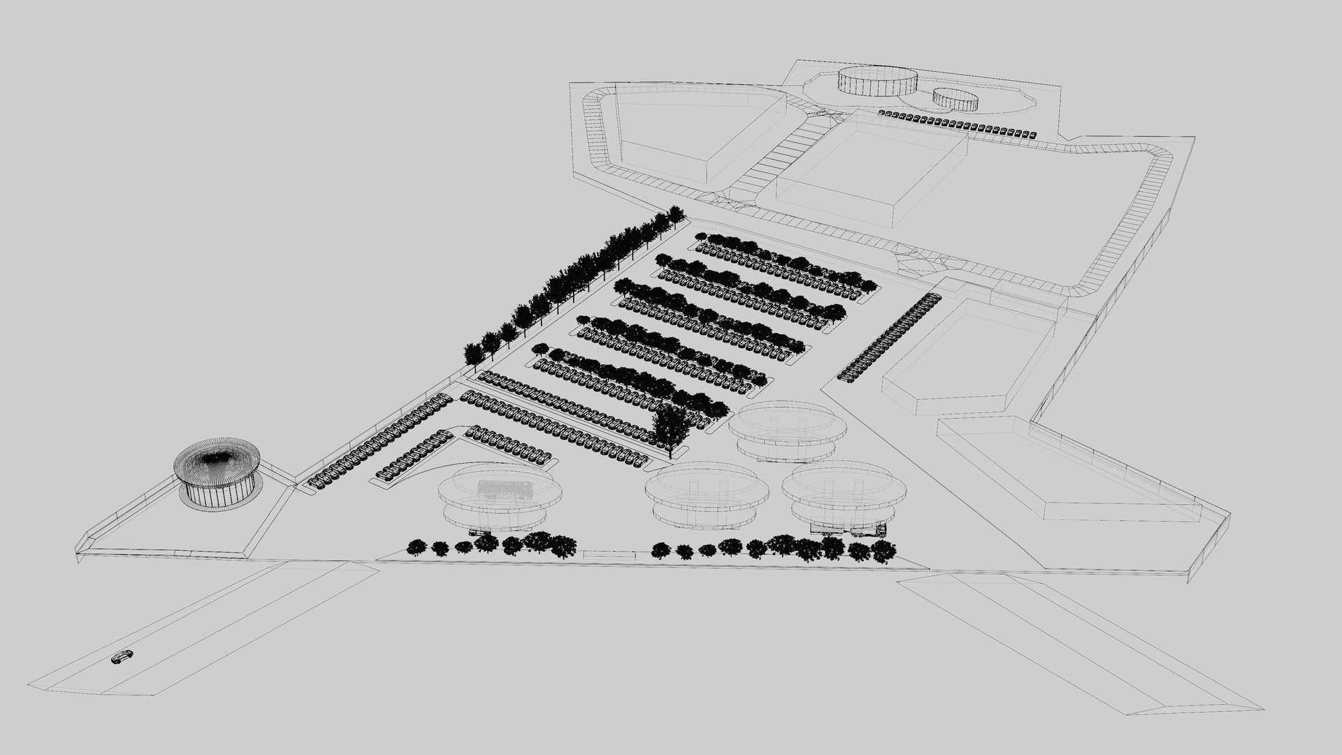 3D Gas Station Layout In Concept Model - TurboSquid 2023887
