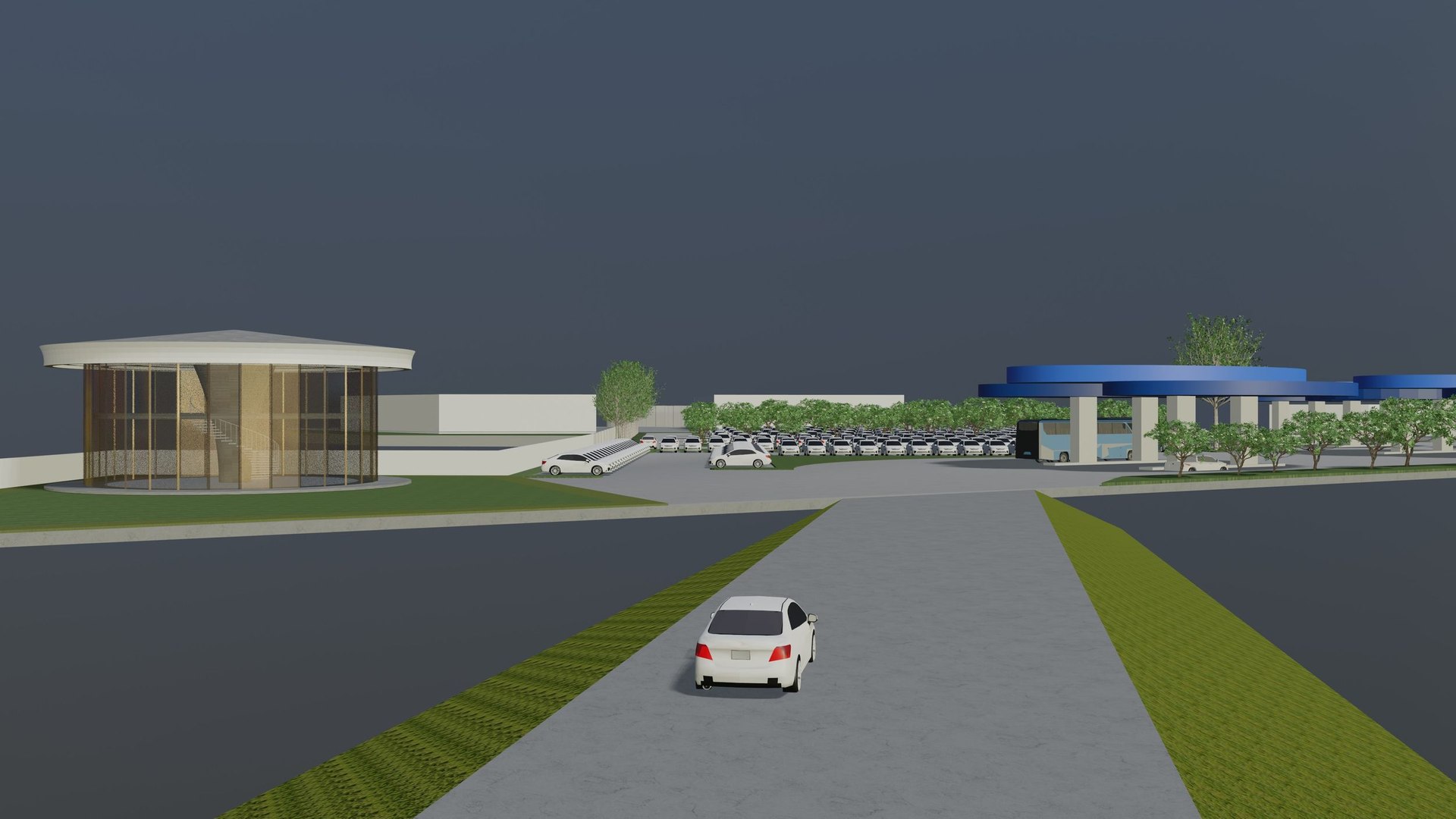 3D Gas Station Layout In Concept Model - TurboSquid 2023887