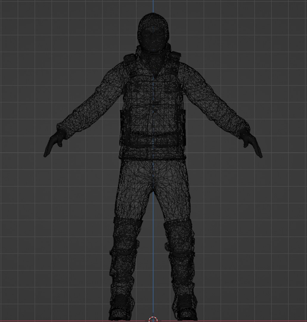 Tactical Character PBR Game Ready 3D Model - TurboSquid 2466789