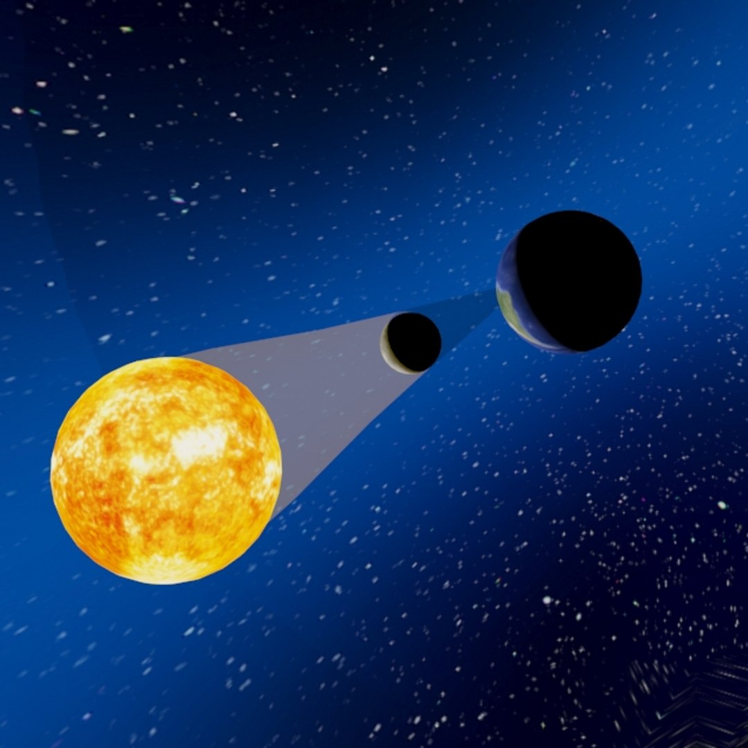 3D Eclipse Moon Shadow - TurboSquid 1194184