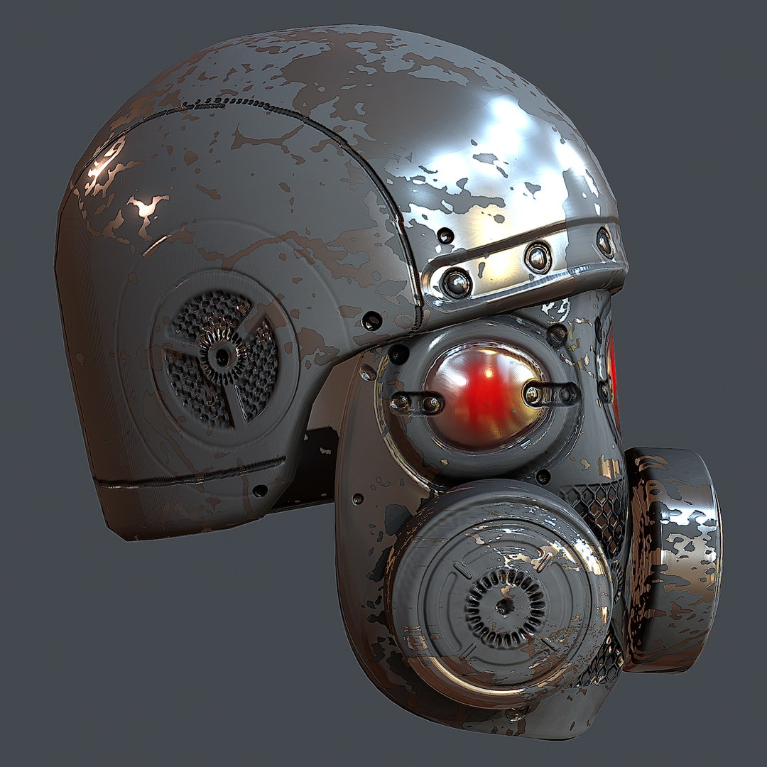 3D Model Gas Mask Respirator Scifi Mode - TurboSquid 1756053