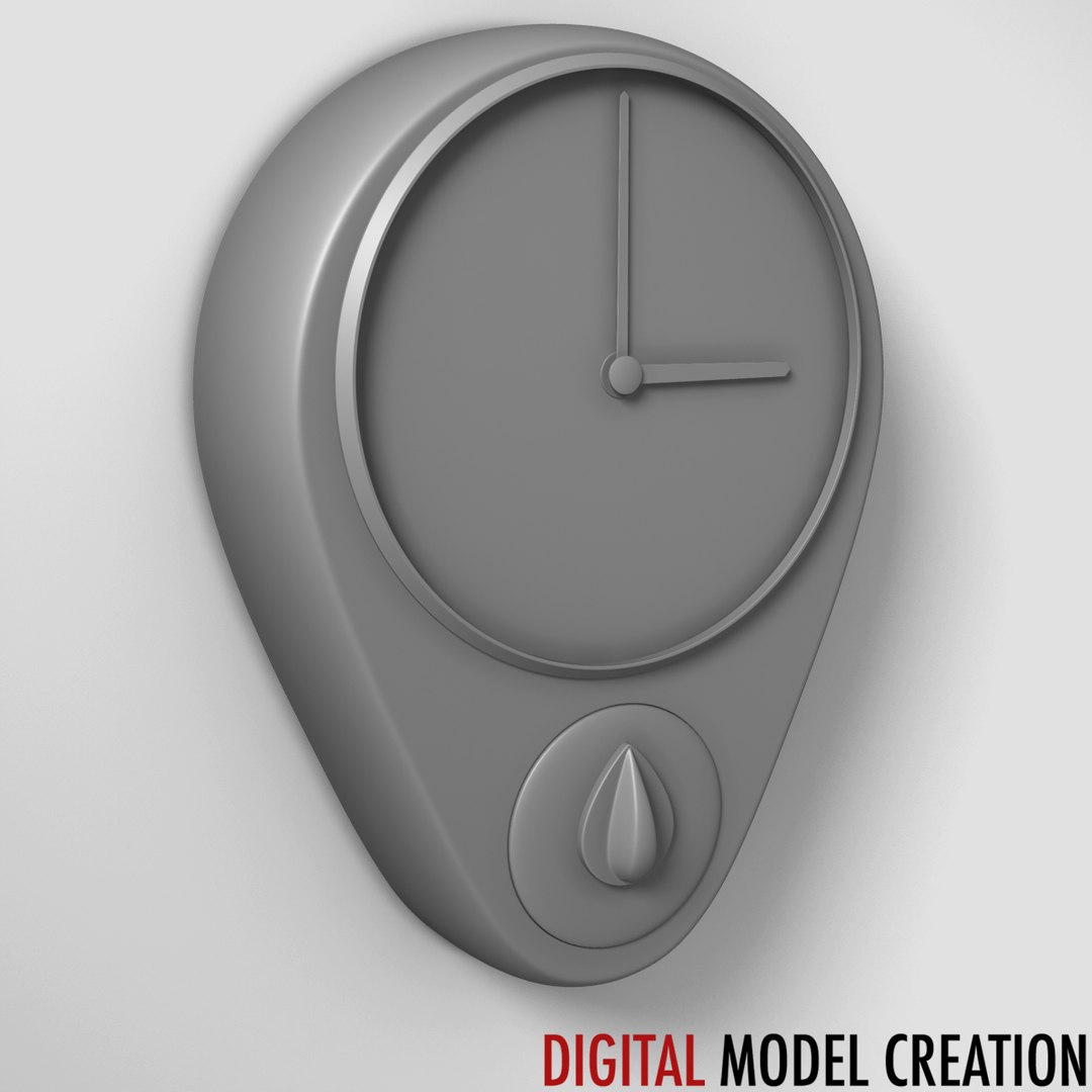 3d Model Kitchen Wall Clock