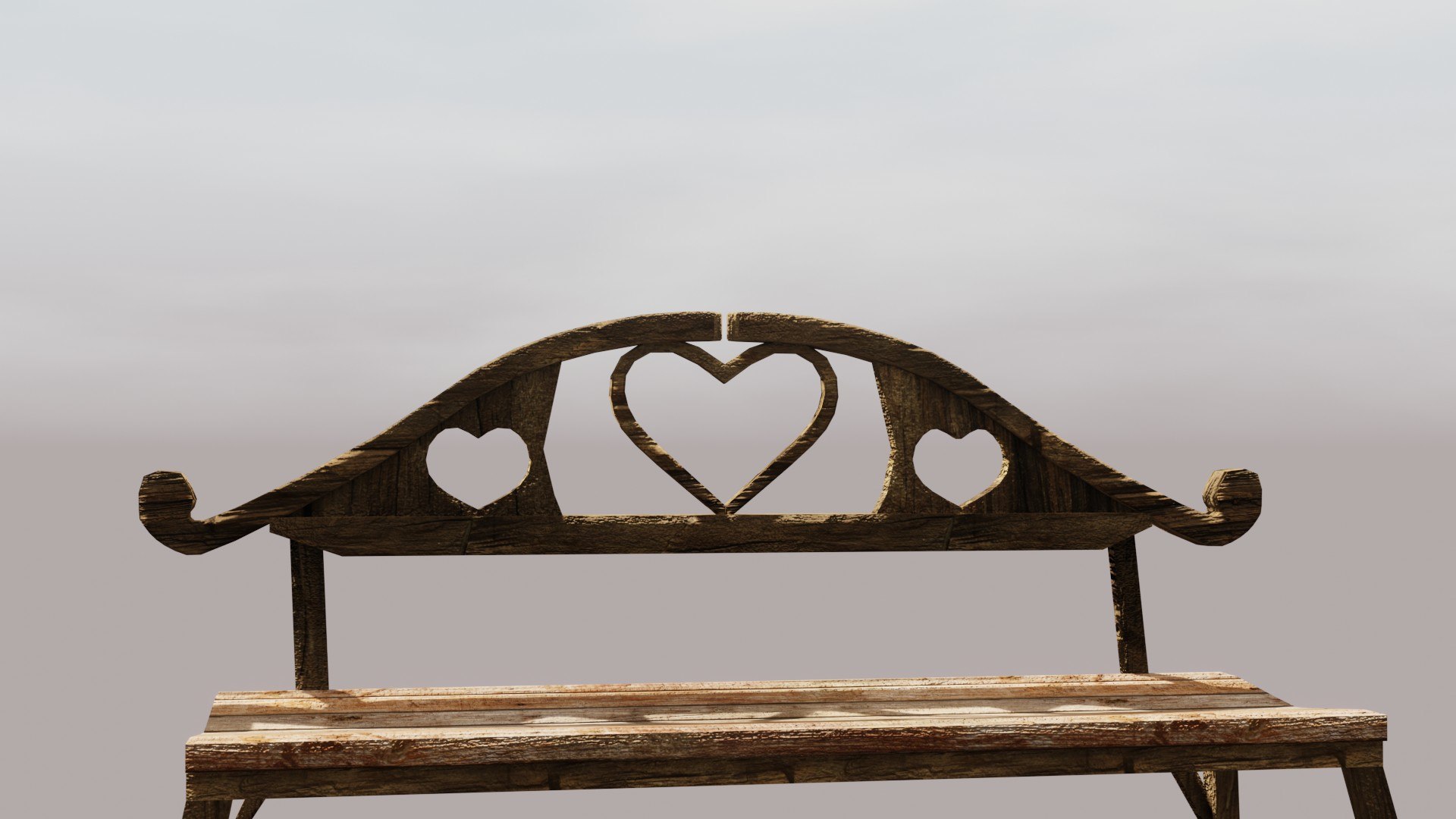 Game-Ready Low Poly Bench 3D Model For Parks And Urban Scenes 3D ...