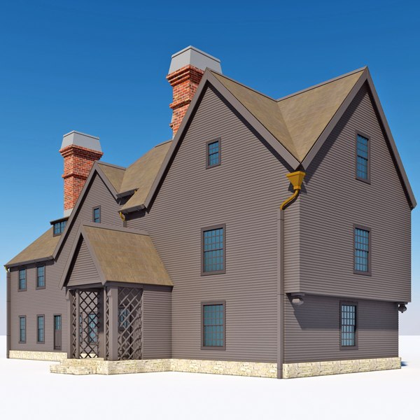 3d gablefront house