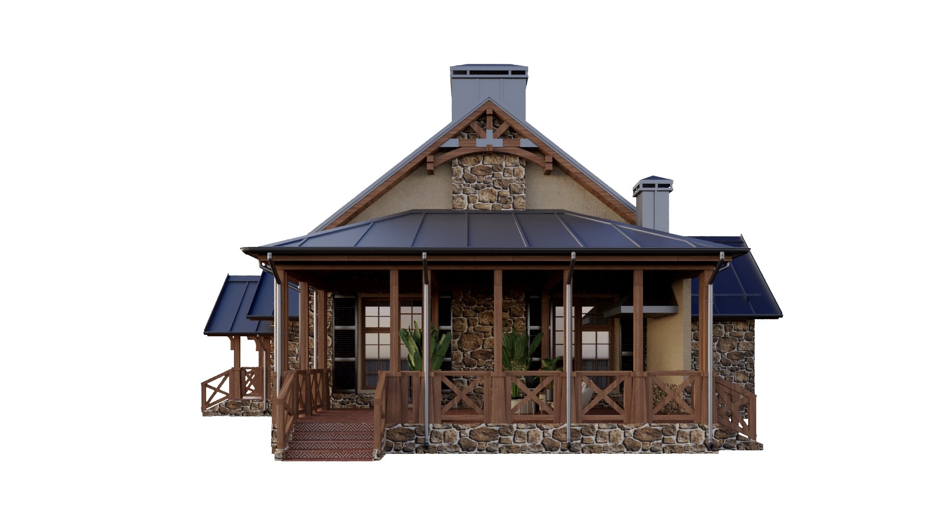 3D Model Countryside House - TurboSquid 2055565