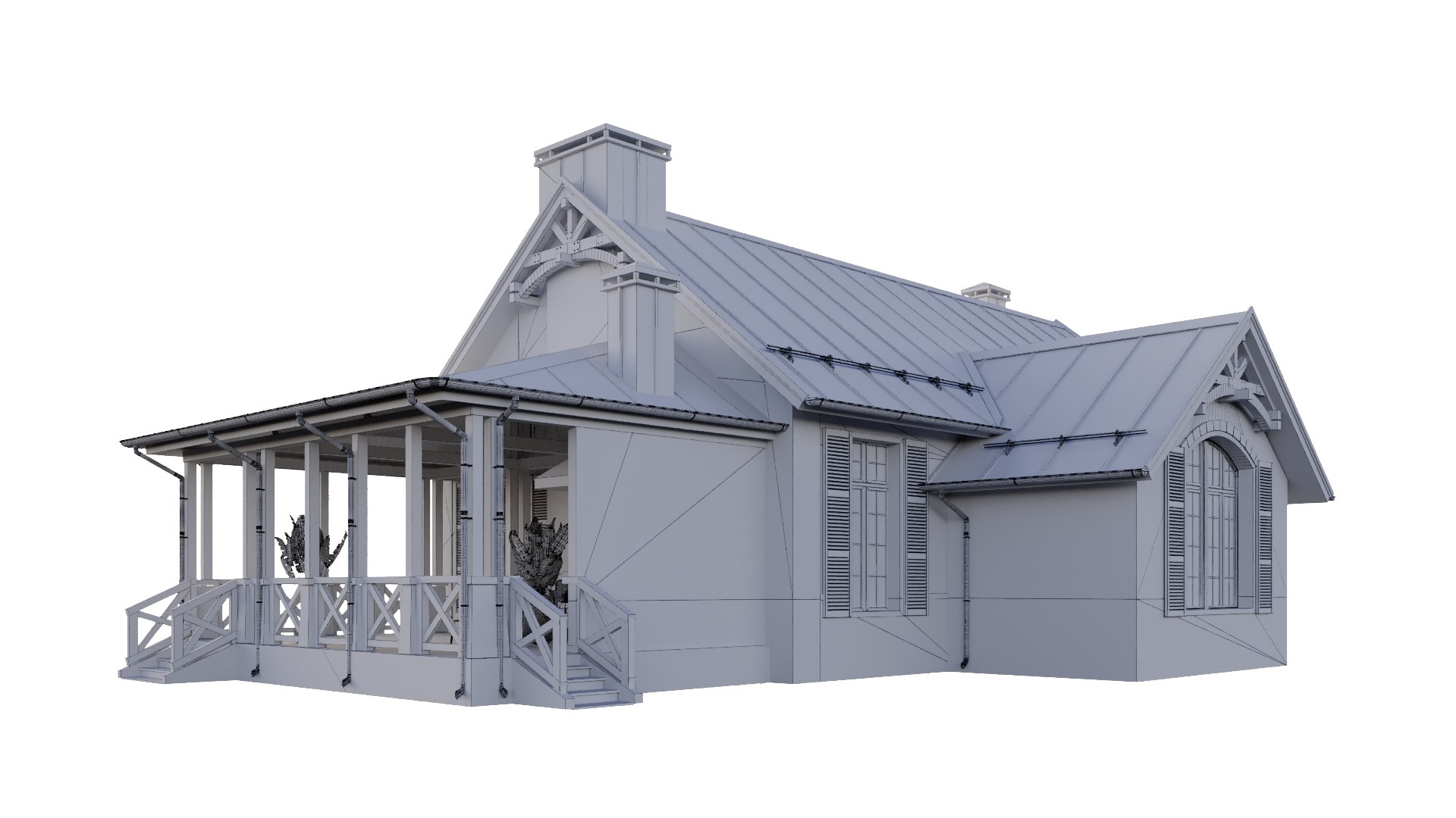 3D Model Countryside House - TurboSquid 2055565