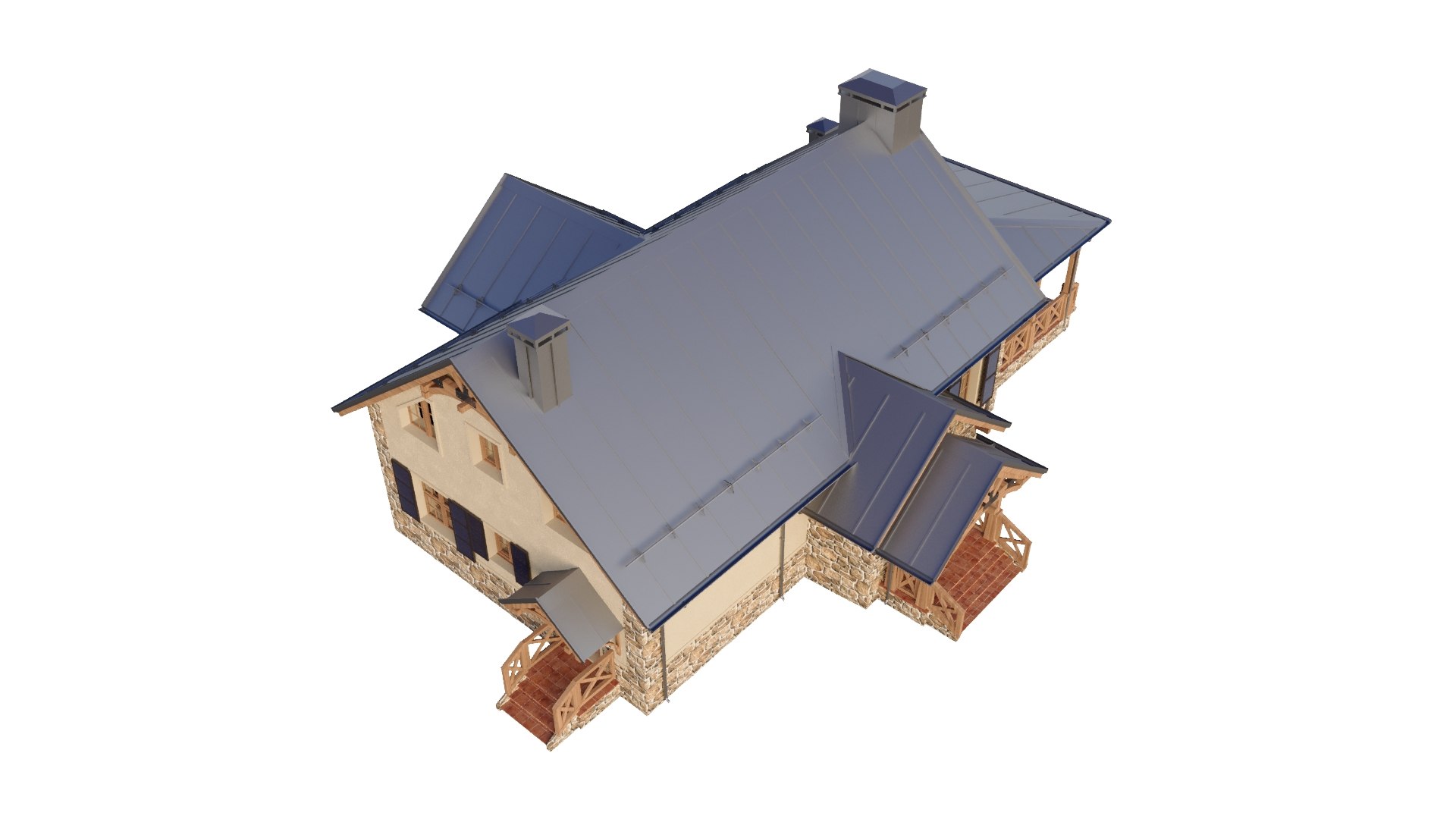 3D Model Countryside House - TurboSquid 2055565