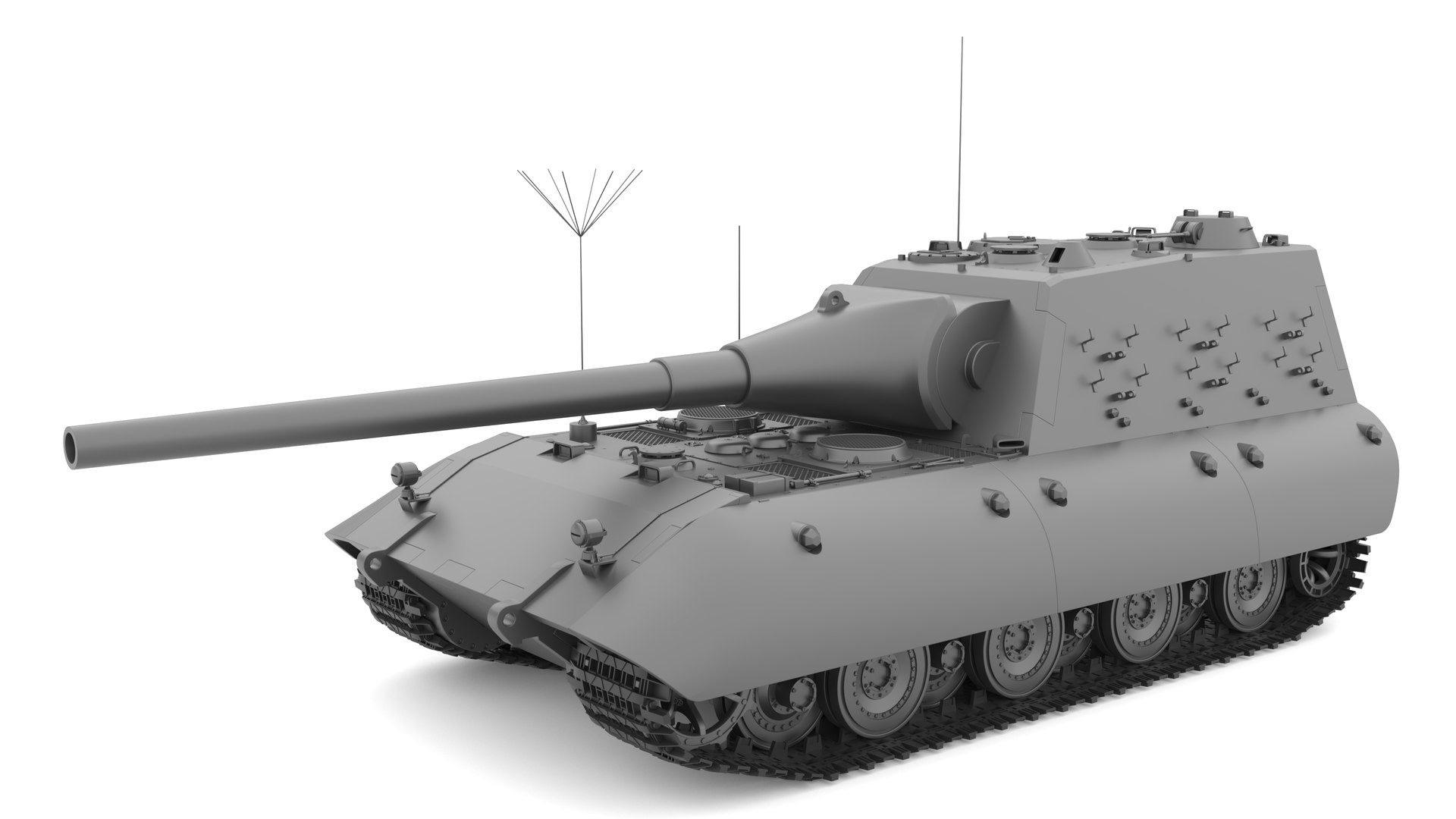 3D Siege Tank on E-100 model - TurboSquid 2072238