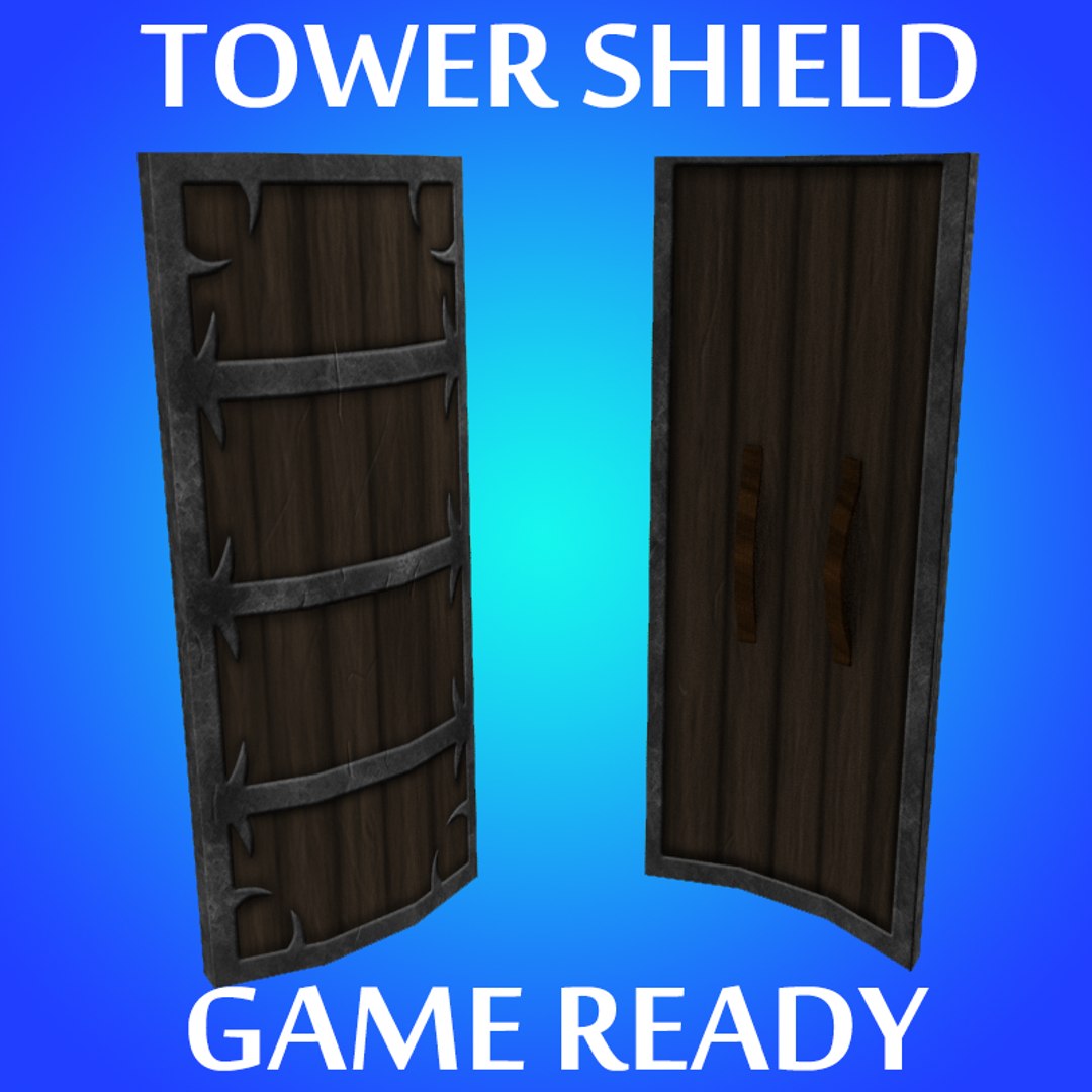 3dsmax tower shield