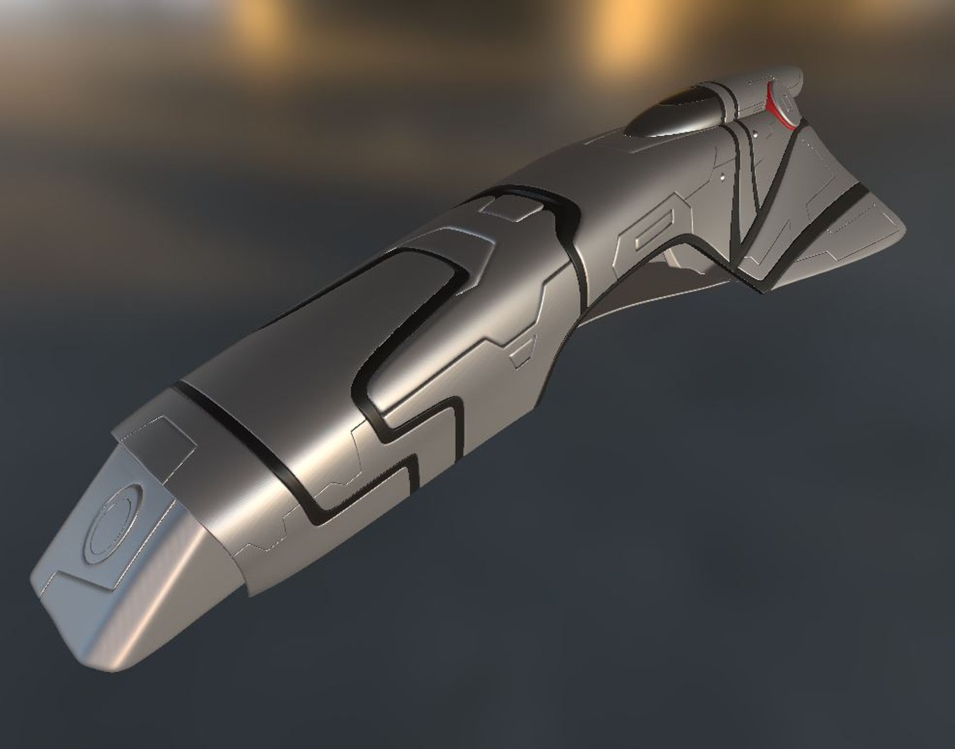 high-poly version spaceship - 3d obj