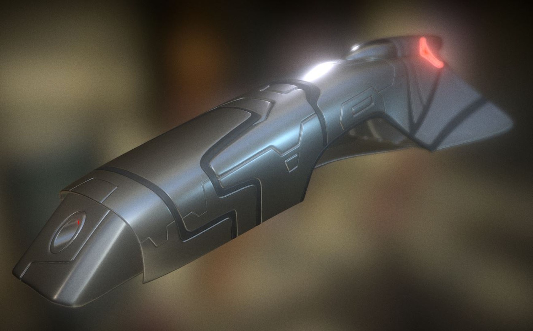 high-poly version spaceship - 3d obj