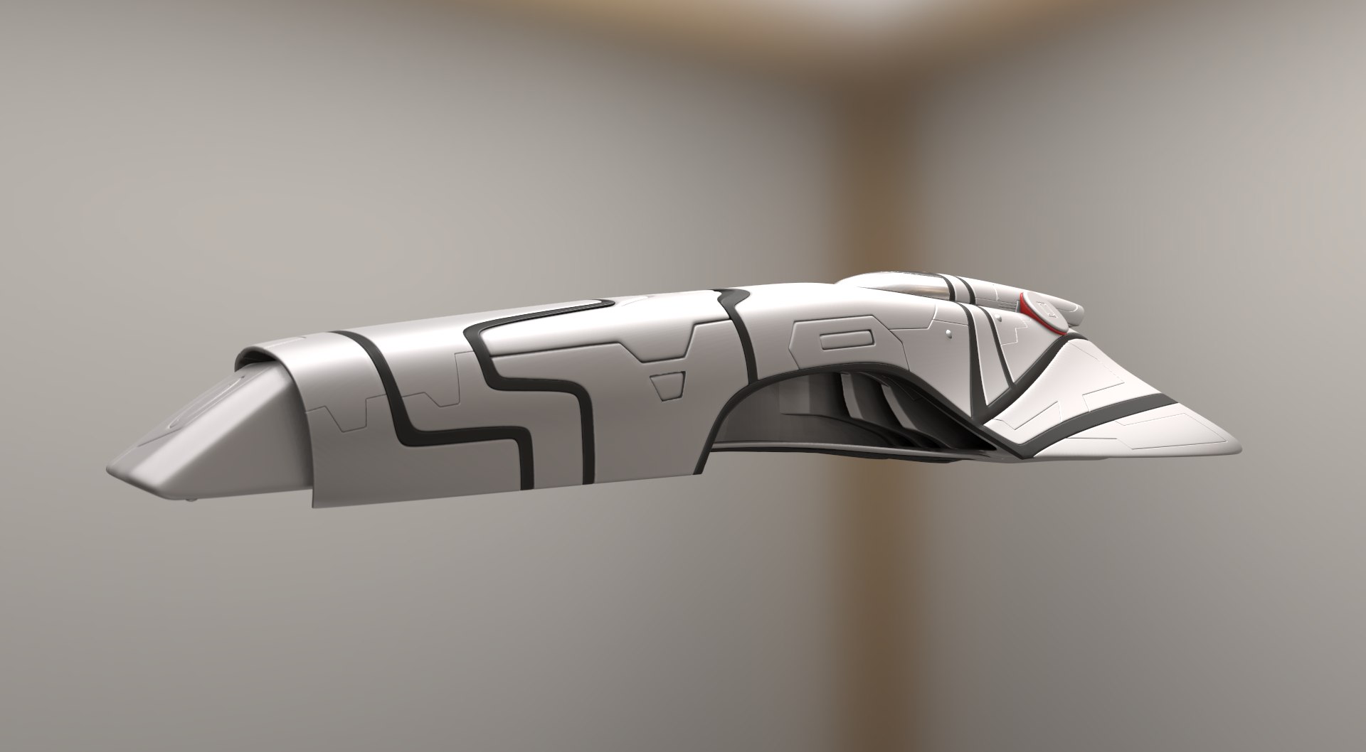 high-poly version spaceship - 3d obj