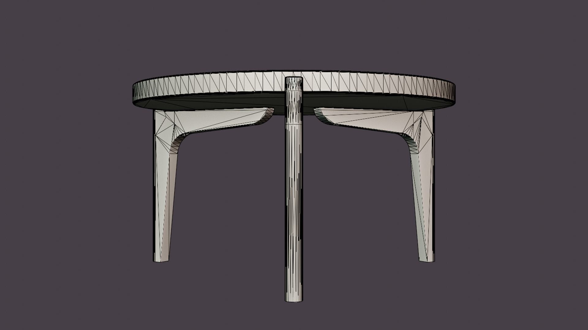3D Michigan Coffee Table - White Oiled Oak - TurboSquid 2212676