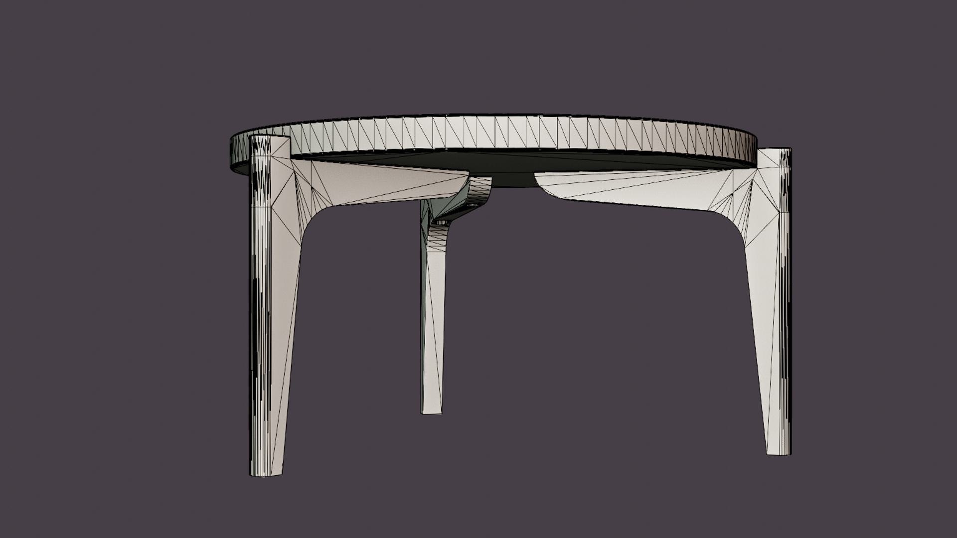 3D Michigan Coffee Table - White Oiled Oak - TurboSquid 2212676