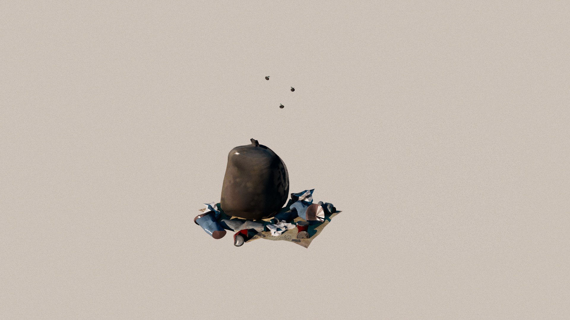 Animated Trash Fly 3D Model - TurboSquid 2255647