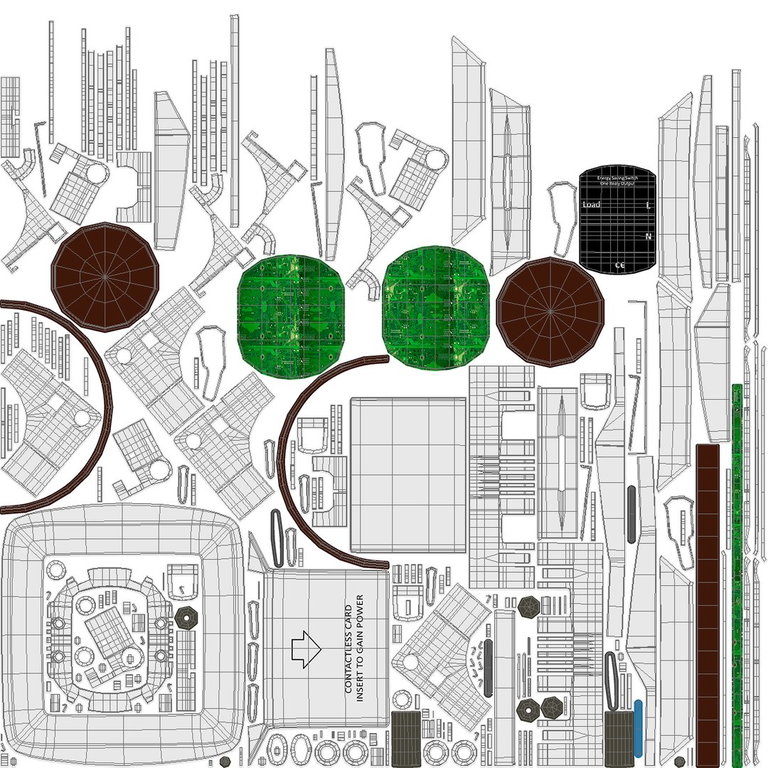 Hotel Room Switch With Card 3D Model - TurboSquid 1902560