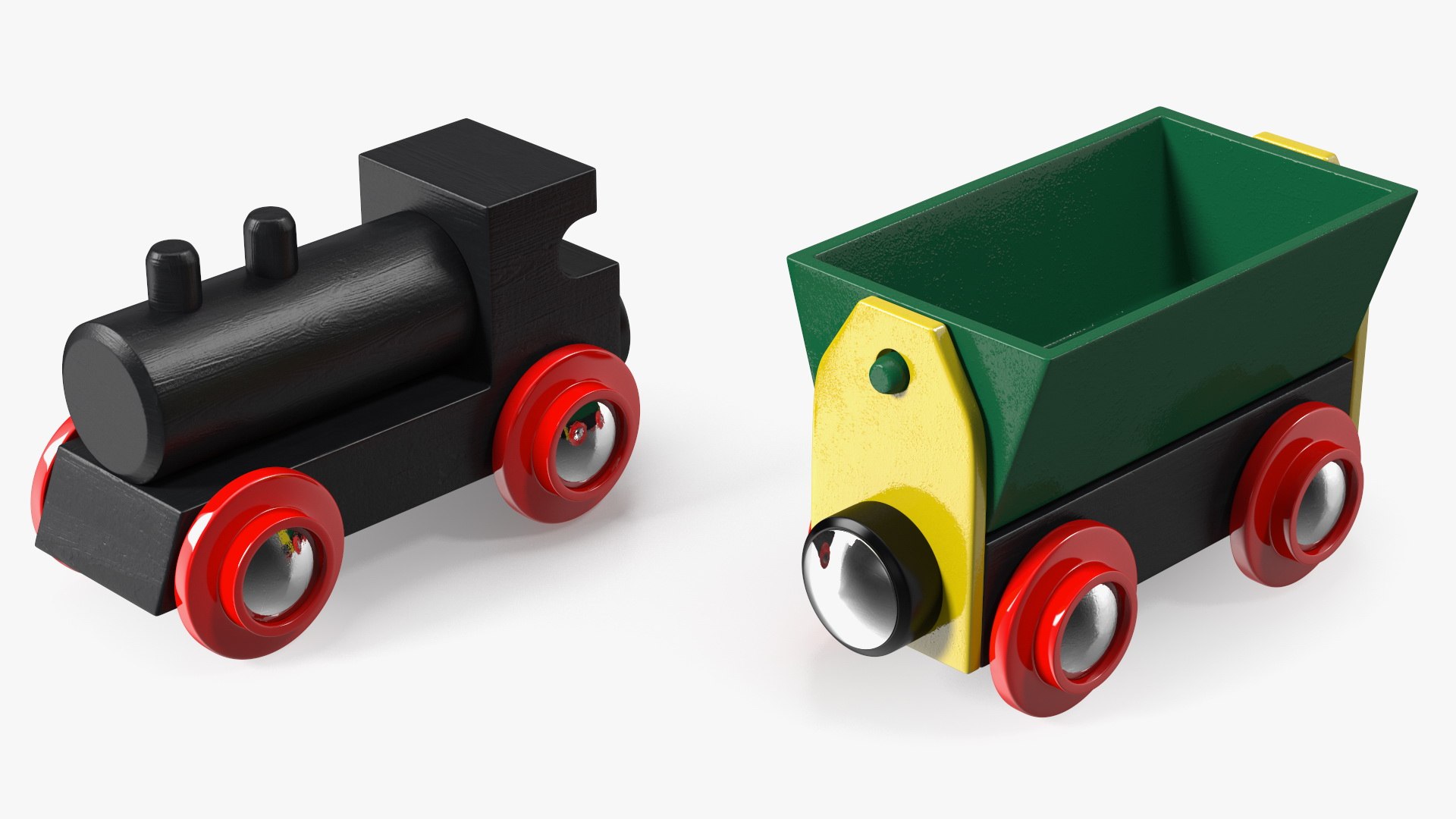 Wooden Toy Train 2 3D - TurboSquid 2222019