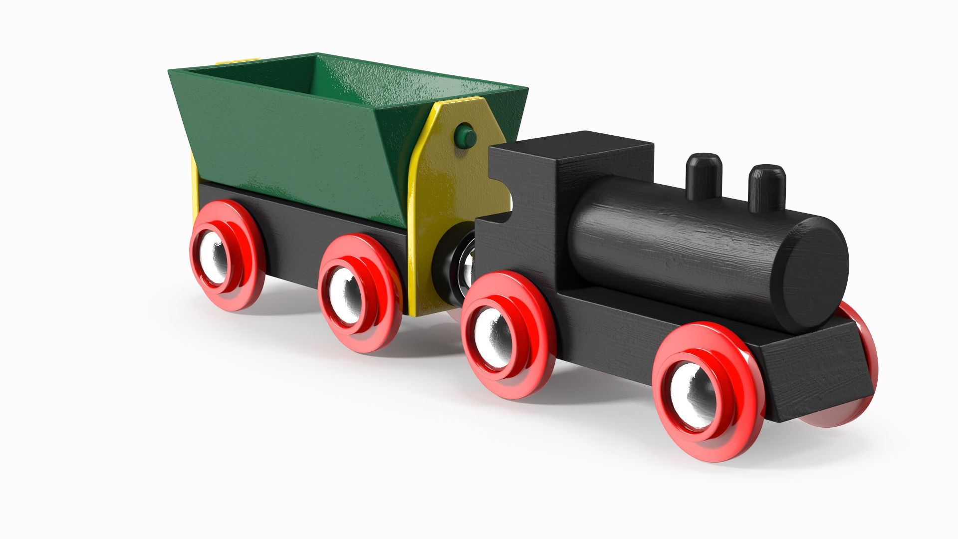 Wooden Toy Train 2 3D - TurboSquid 2222019