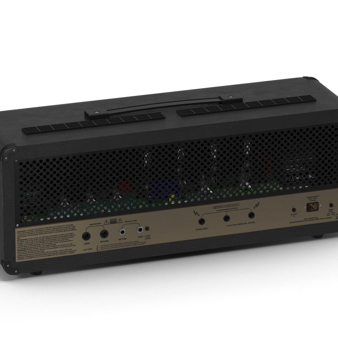 3d Model Guitar Amplifier Head Generic
