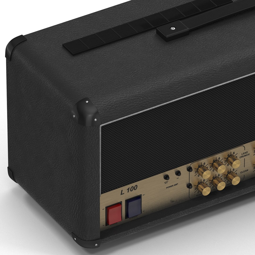 3d Model Guitar Amplifier Head Generic
