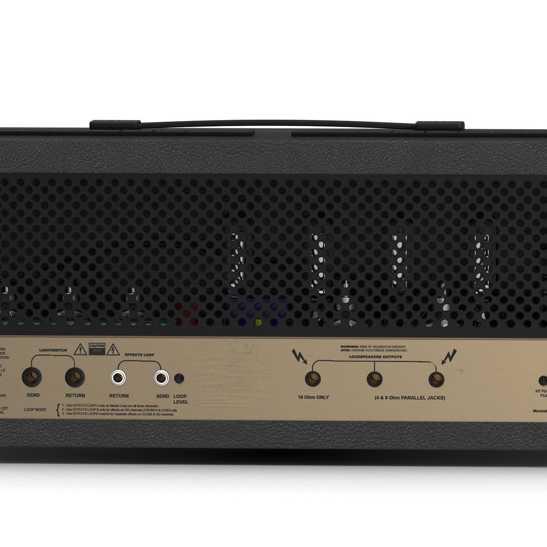 3d Model Guitar Amplifier Head Generic