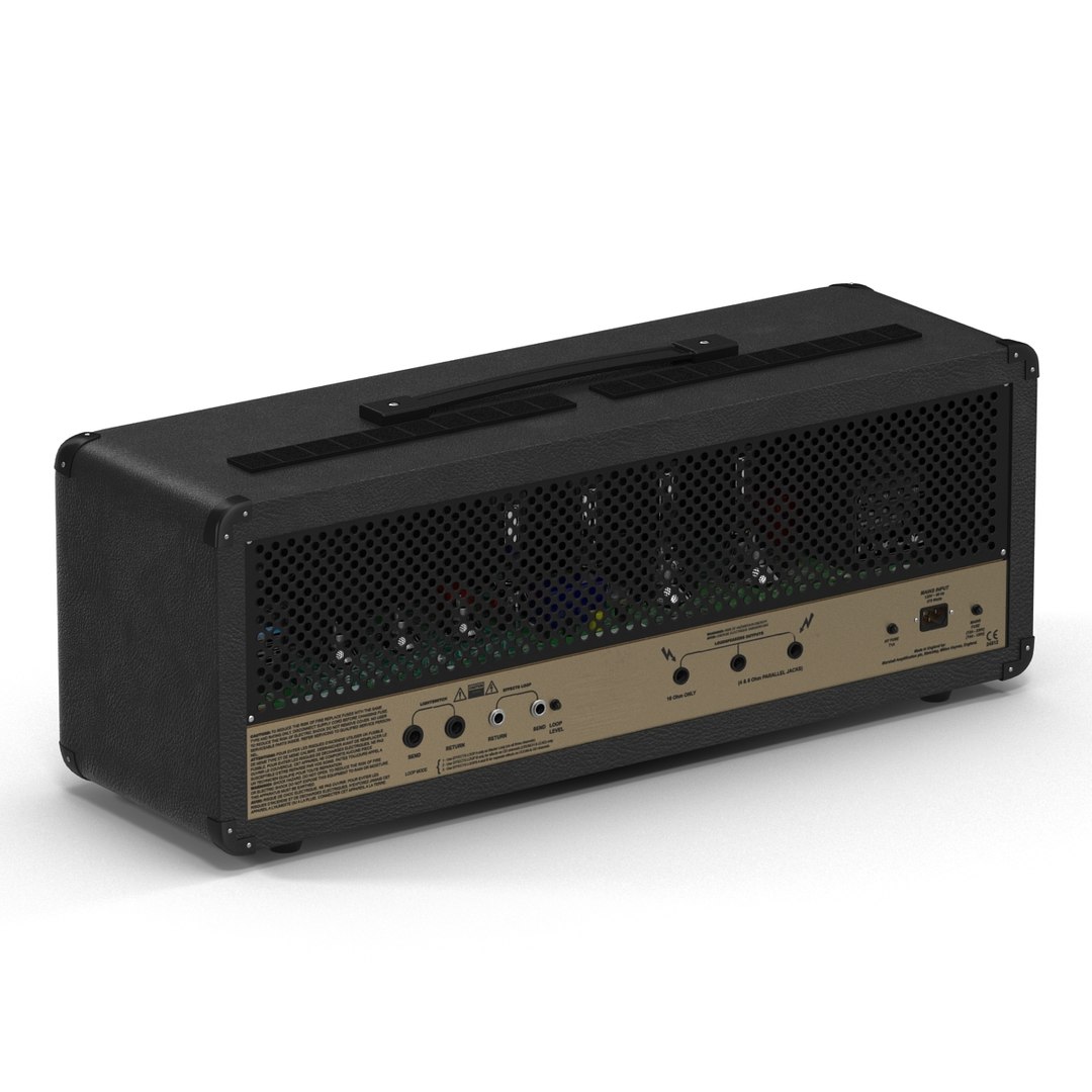 3d Model Guitar Amplifier Head Generic