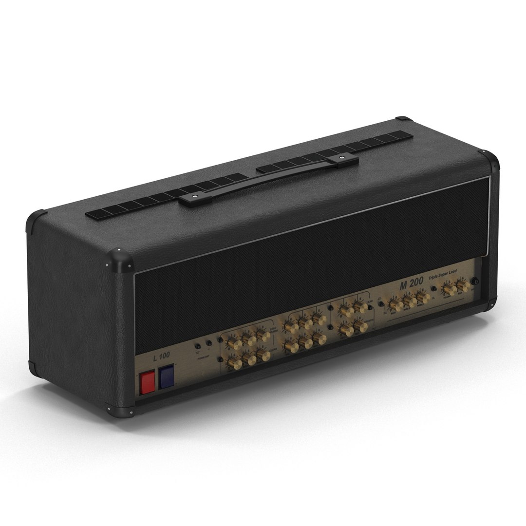 3d Model Guitar Amplifier Head Generic