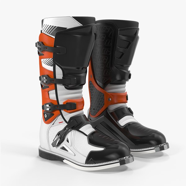 3D men motocross boots moto model - TurboSquid 1417906