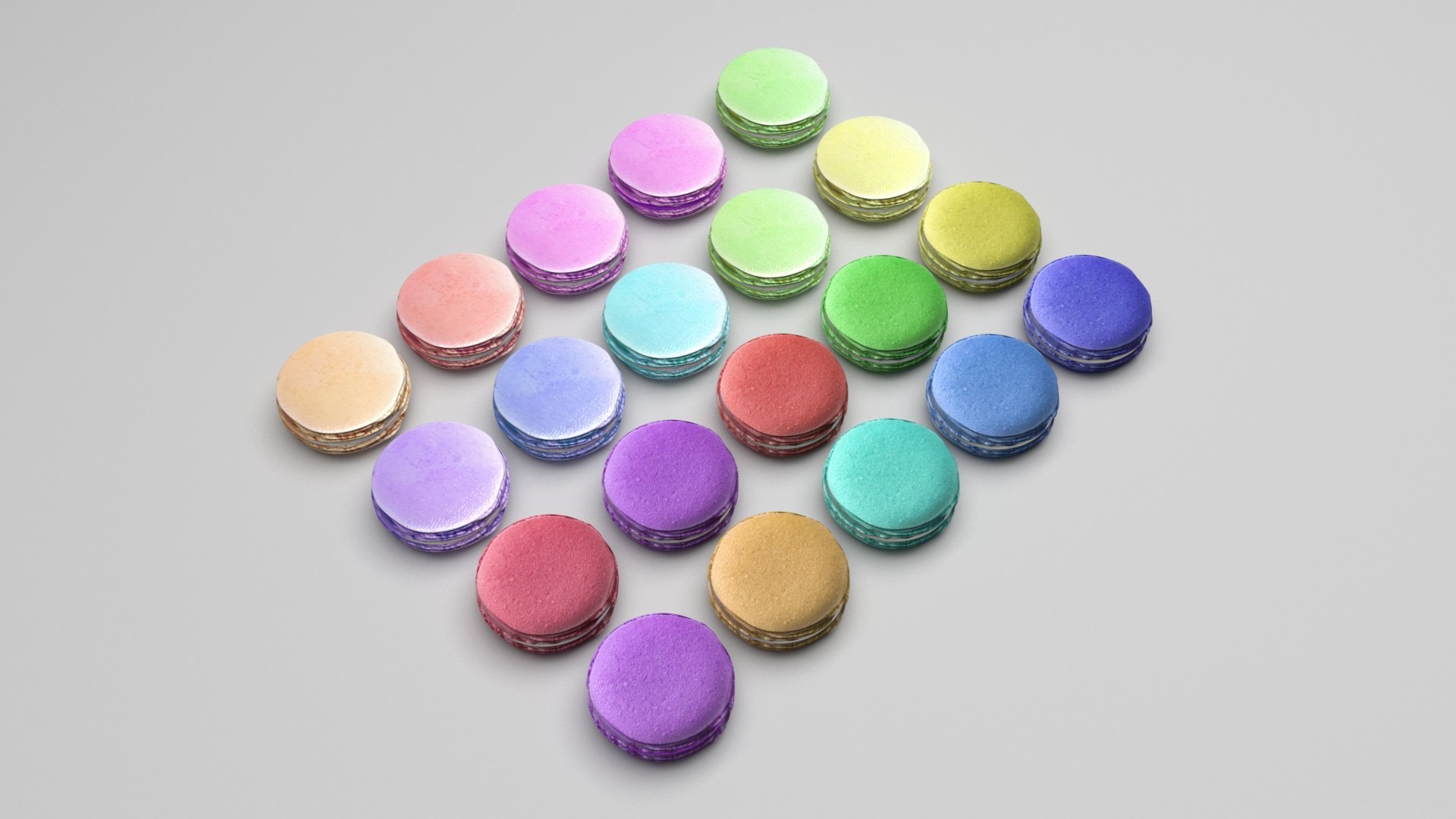 Macarons Set 3D Model - TurboSquid 2306181