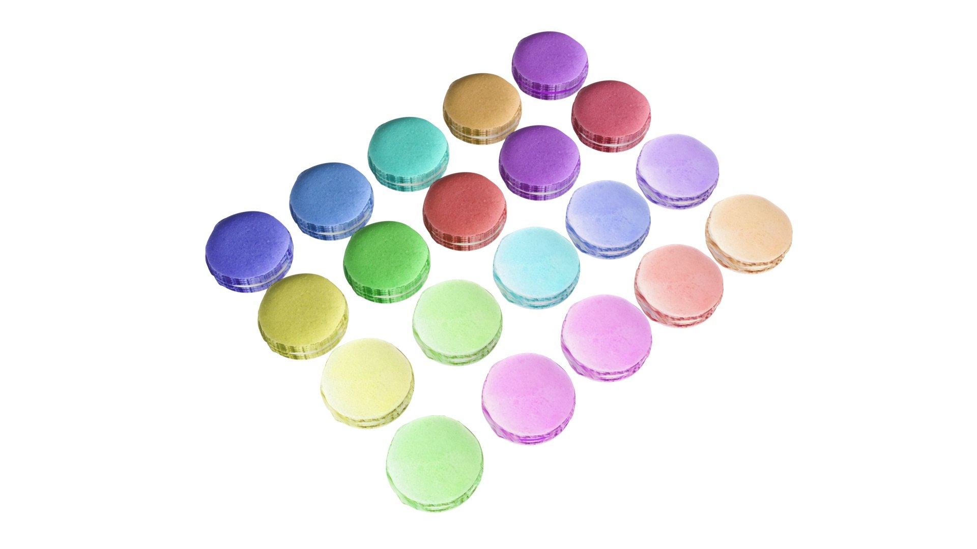 Macarons Set 3D Model - TurboSquid 2306181