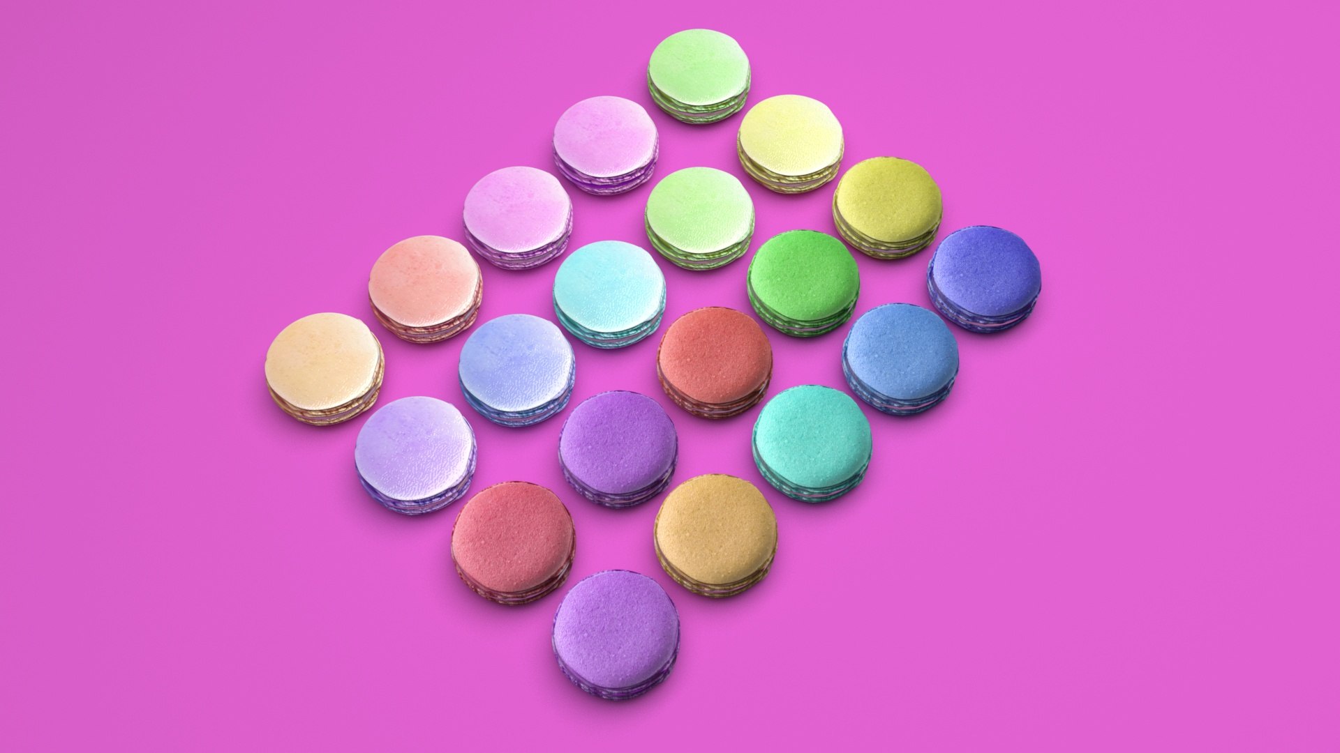 Macarons Set 3D Model - TurboSquid 2306181