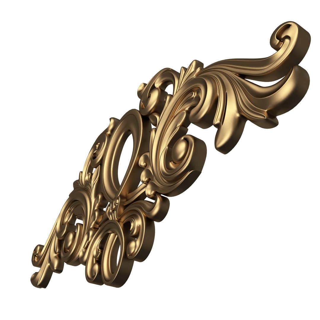 3D Carved Plaster Molding Decoration 046 model - TurboSquid 2173568