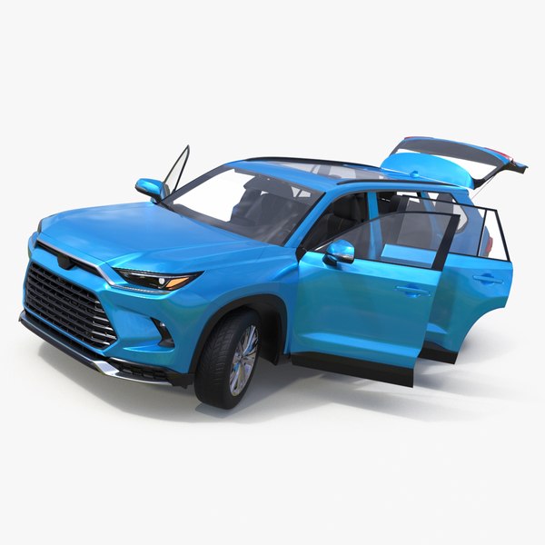 modelo 3d Coche todoterreno moderno de color azul - TurboSquid 2342627