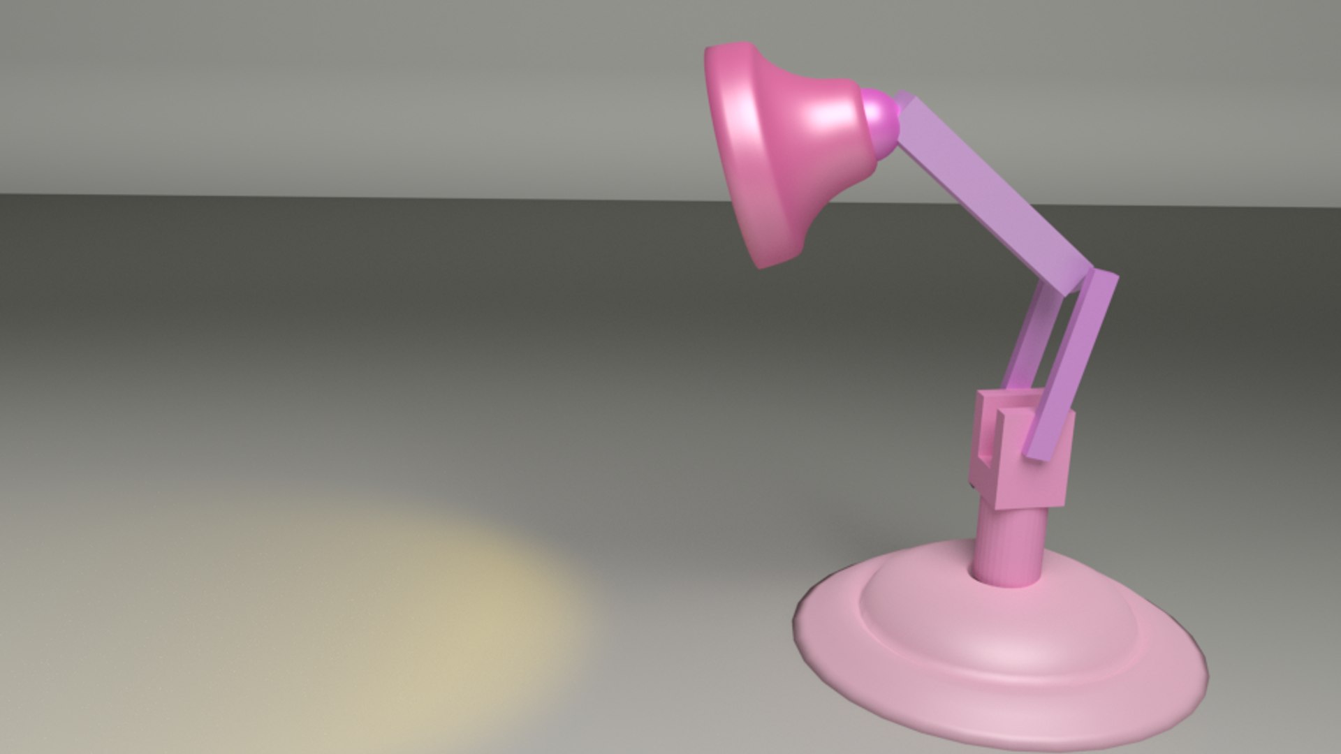 3d rigged lamp animation